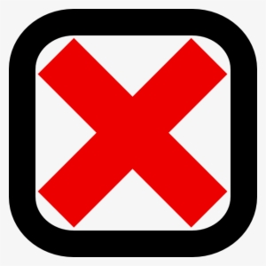 Red Cross Clipart Not - X Checkbox Png - Free Transparent PNG Download ...
