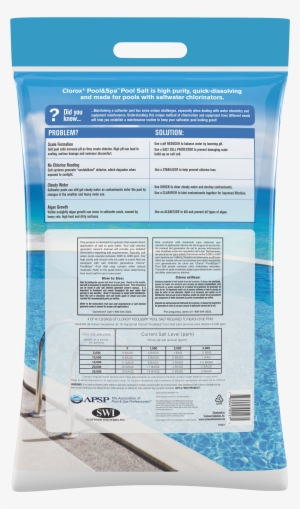 Clorox Pool Salt - Free Transparent PNG Download - PNGkey