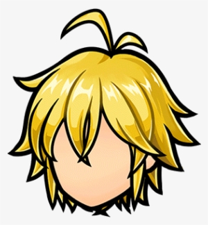 Cosmetic Item-meliodas Hair 001 Render - Free Transparent PNG Download ...