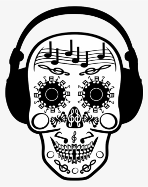 Music Notes Skull - Free Transparent PNG Download - PNGkey