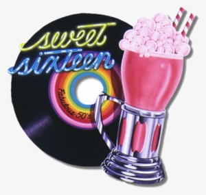 50s, Milkshake, And Neon Image - Fabulous 50s Cutouts Pack Of 4 - Free ...