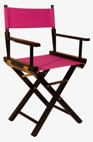 The Original Directors Chair In Black Wood With A Pink - Pro Level ...