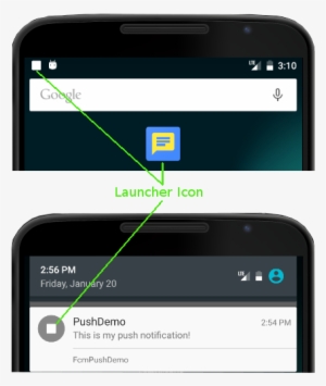 Android Push Notification Icon Transparent - Free Transparent PNG ...