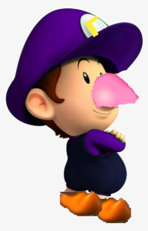 Baby Waluigi Smew - Mario Baby Waluigi - Free Transparent PNG Download ...