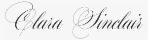 Clara Sinclair - Calligraphy - Free Transparent PNG Download - PNGkey