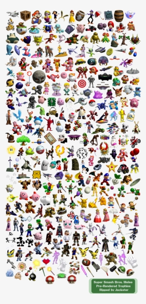 Click For Full Sized Image Pre-rendered Trophies - Smash Bros Melee ...