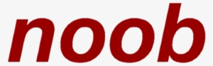 Red Noob Word Text Aesthetic - Text - Free Transparent PNG Download ...