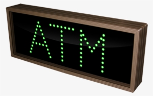 Atm Led Light In Green *5863 - Atm Led Sign - Red - Free Transparent ...