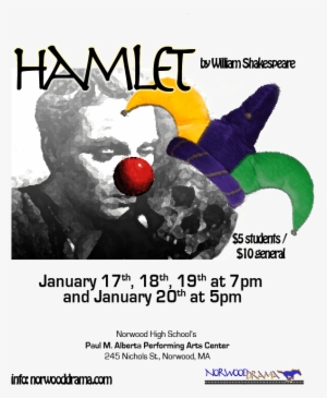Hamlet, By William Shakespeare - Poster - Free Transparent PNG Download ...