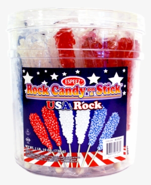 Usa Rock Red, White & Blue Rock Candy Crystal Sticks - Rock Candy ...
