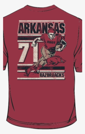 Arkansas Razorback Tee Football Banner Tee In Chili - Pond Hockey ...