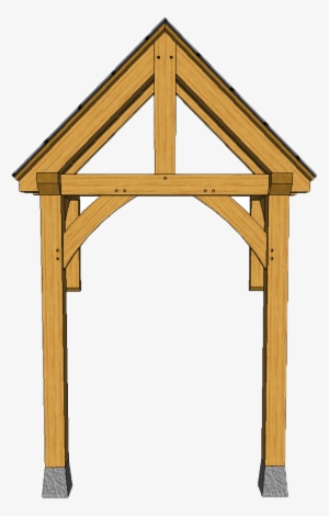 2 Post Porch A 16 With Single King Post And Rear Bracketts - Porch Arch ...