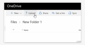 New Folder Upload Button In Onedrive - Onedrive - Free Transparent PNG ...
