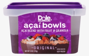 Dole Frozen Acai Bowls - Free Transparent PNG Download - PNGkey