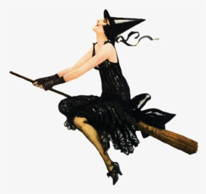 Party Halloween Witch Flying On Broom Photo By Stacia - 1920s Witch ...