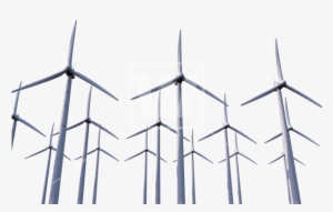 Wind Turbines Front - Wind Turbines No Background - Free Transparent ...