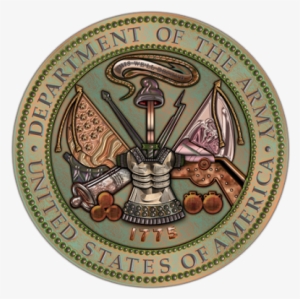 Military Insignia 3d - Us Army Emblem With Flags - Free Transparent PNG ...