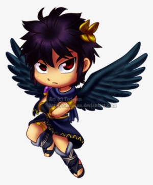 01 rules - Dark Pit Pit Chibi - Free Transparent PNG Download - PNGkey