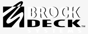 Brock Deck Systems Logo Black And White - Logo - Free Transparent PNG ...