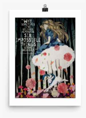 Alice In Wonderland Poster - Lewis Carroll - Free Transparent PNG ...