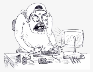 Angry White Guy Reddit - Cartoon - Free Transparent PNG Download - PNGkey