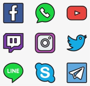 Line Icon Free Download - Logo Social Media Line - Free Transparent PNG ...