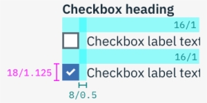 Checkbox Structure And Spacing Measurements - Graphic Design - Free ...