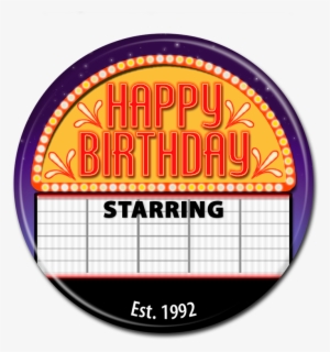 Birthday Button - - Birthday - Free Transparent PNG Download - PNGkey