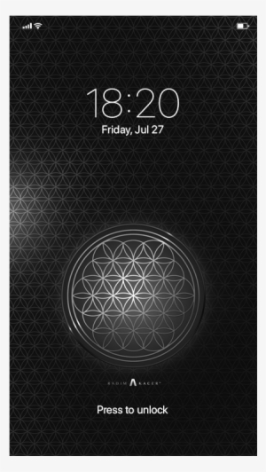 Flower Of Life Silver Lock Screen Wallpaper For Iphone - Mobile Phone ...