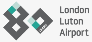80th Anniversary Logo London Luton Airpot - Luton Airport - Free ...