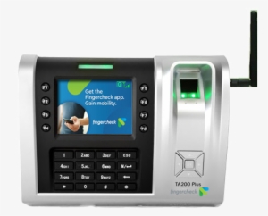 Fingercheck 3g Fingerprint Time Clock - Fingertec Ta200 Plus - Free Transparent PNG Download ...