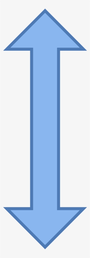 There Is A Single Vertical Arrow That Has Two Arrow - Icon - Free ...