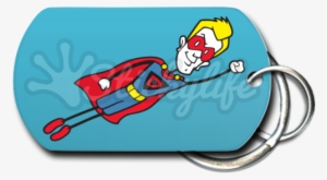 Super Dad Keychain - Illustration - Free Transparent PNG Download - PNGkey