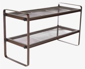 Bronze Mesh 2-tier Shoe Rack - Shelf - Free Transparent PNG Download ...