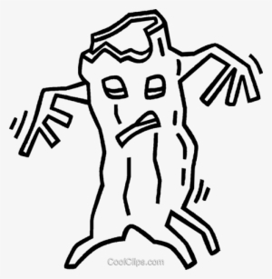 Evil Tree Royalty Free Vector Clip Art Illustration - Tree - Free ...