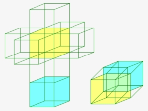 400px Tesseract Net - Salvador Dali 4 Dimensional Cross - Free ...