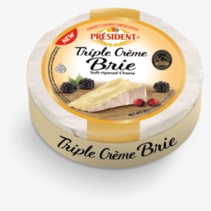 Triple Crème Brie - President - Free Transparent PNG Download - PNGkey