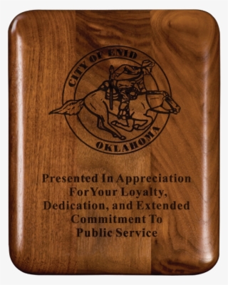 Genuine Walnut Elliptical Edge Round Corner Plaque - Custom Genuine ...