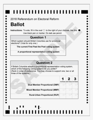 Referendum Ballot - Proportional Representation Bc Ballot - Free ...
