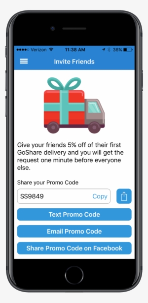 Goshare Promo Code - Iphone - Free Transparent PNG Download - PNGkey