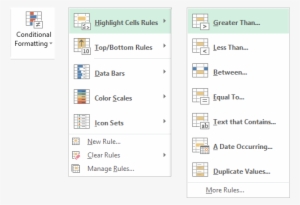 Conditional Formatting Highlight Cell Rules - Cell - Free Transparent ...