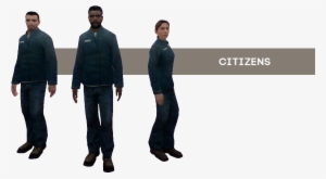 [ Img] - Half Life 2 Citizen Outfits - Free Transparent PNG Download ...