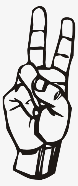 Letter V In Sign Language - Free Transparent PNG Download - PNGkey