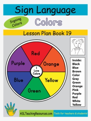 Color Book Front Cover Lpb Colors Sign Language Asl - Sign Language In ...