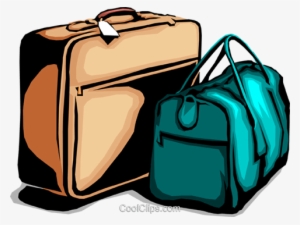 Suitcases Royalty Free Vector Clip Art Illustration - Duffel Bag Free ...