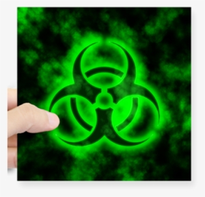 Green Biohazard Symbol Sticker - Green Biohazard Symbol - Free ...