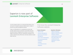 Saperion Is Now Lexmark - Perceptive Software - Free Transparent PNG ...