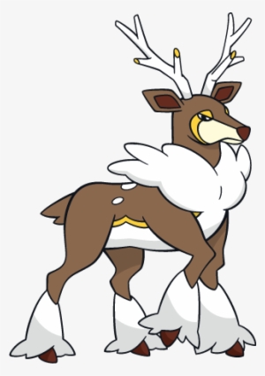Shiny Sawsbuck Winter Pokédex - Sawsbuck Invierno - Free Transparent ...