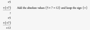 When Adding Two Numbers With Different Signs , Subtract - Adding Signed ...