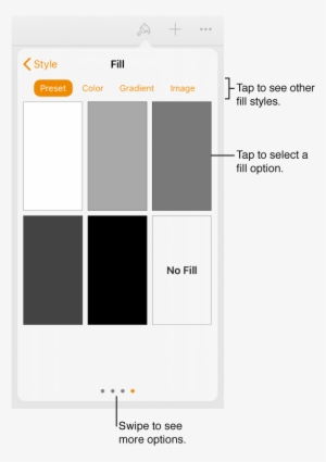 Fill Options In The Style Pane Of The Format Button - Diagram - Free ...